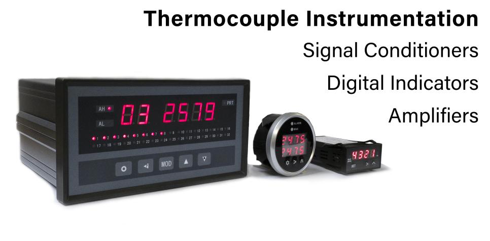 Thermocouple Instrumentation | Linear Position LVIT LVDT Potentiometers ...