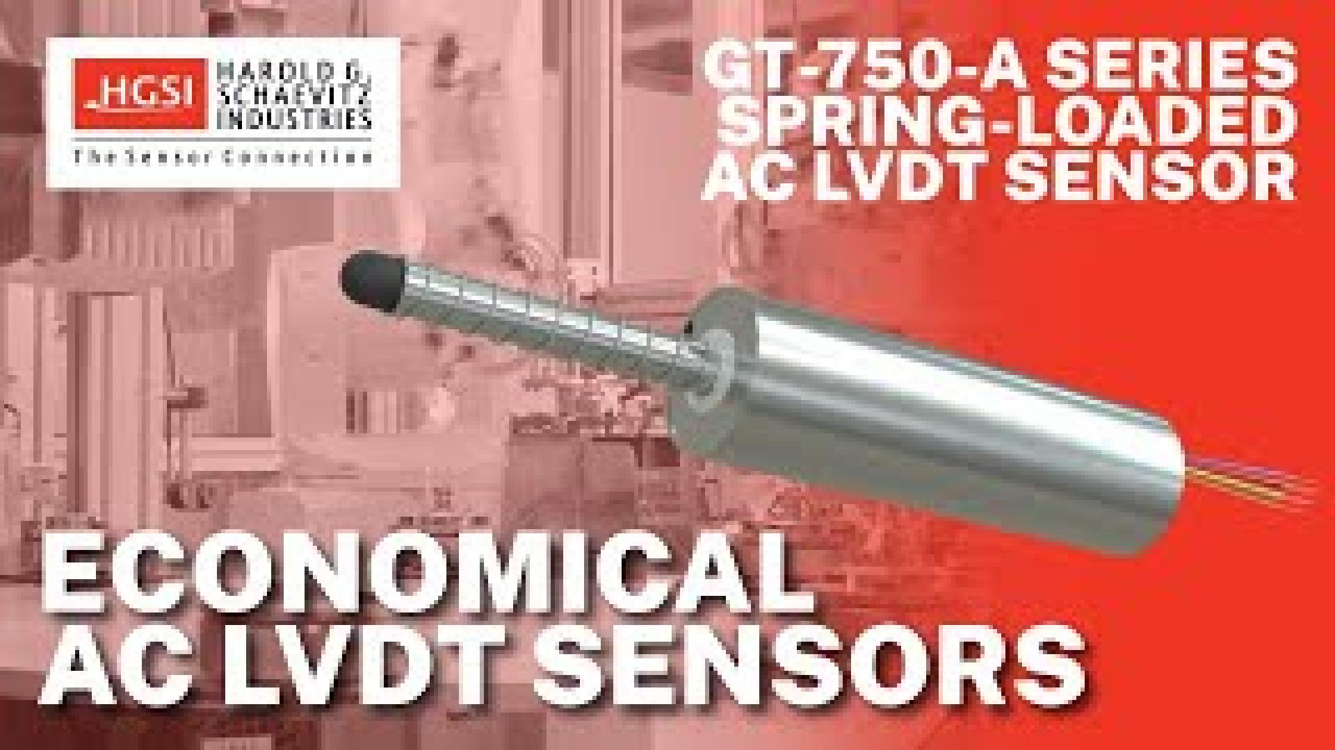 GT-750-A Series LVDT AC Spring Loaded Position Sensor