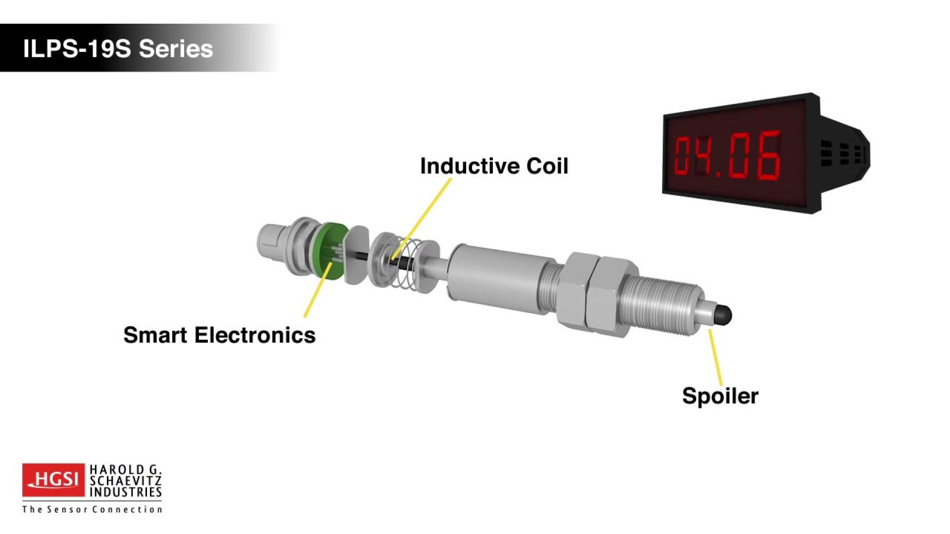 ILPS-19S Linear LVIT Position Sensor Spring Loaded